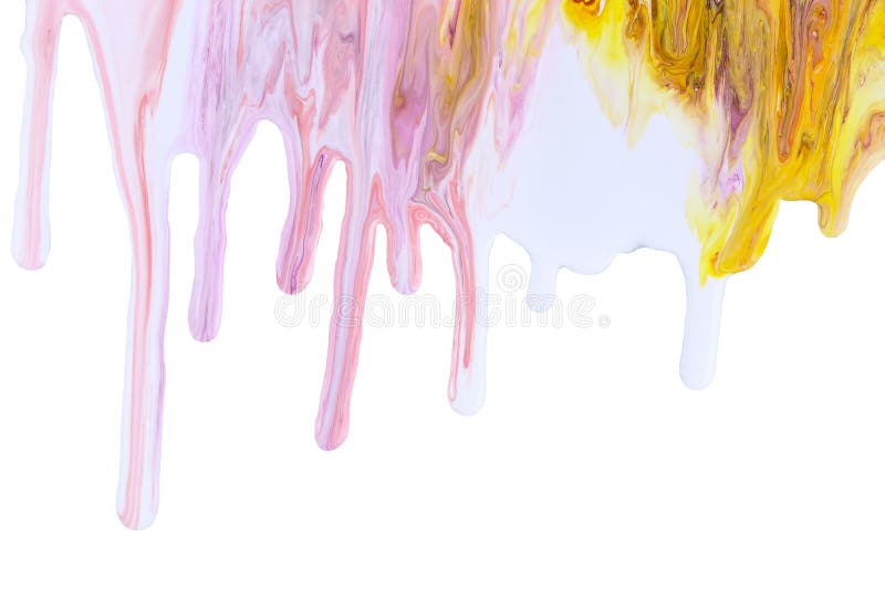 Color dripping paint stock illustration. Illustration of colorful ...