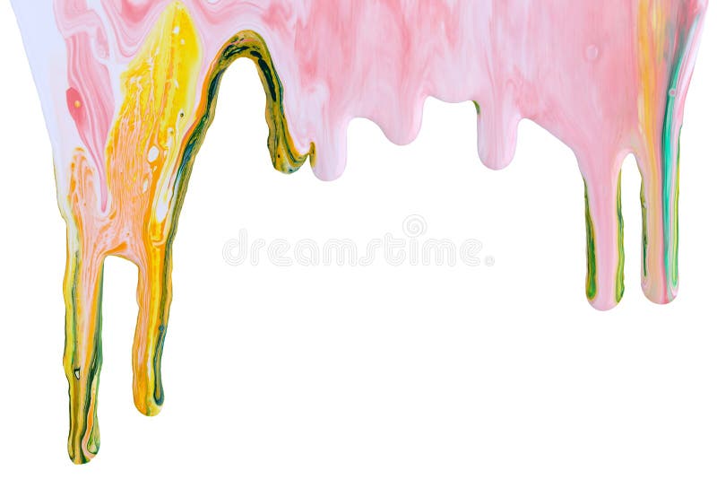 Color dripping paint stock illustration. Illustration of backdrop ...