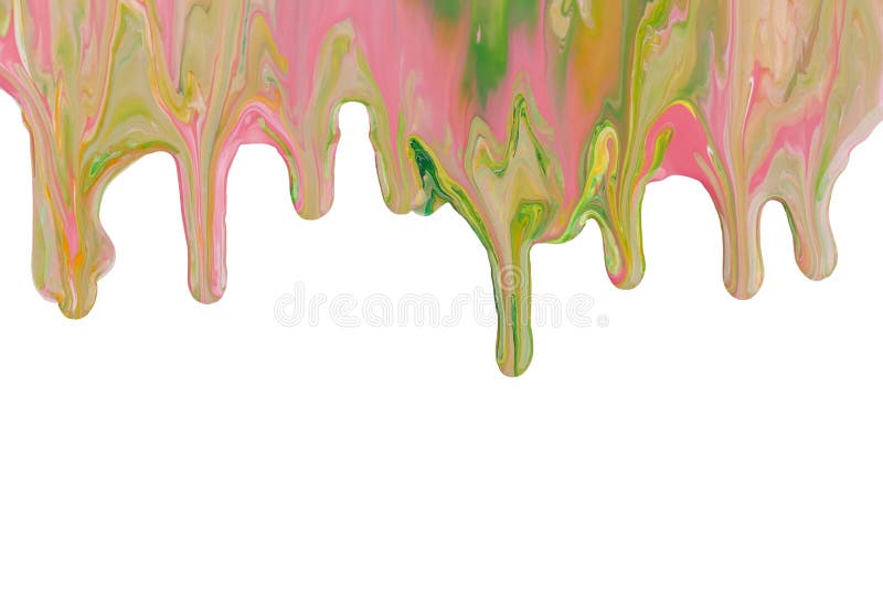 Color dripping paint stock illustration. Illustration of curl - 182635753