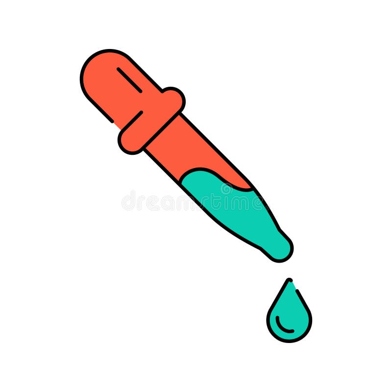 Color dropper icon vector stock vector. Illustration of pharmacy ...