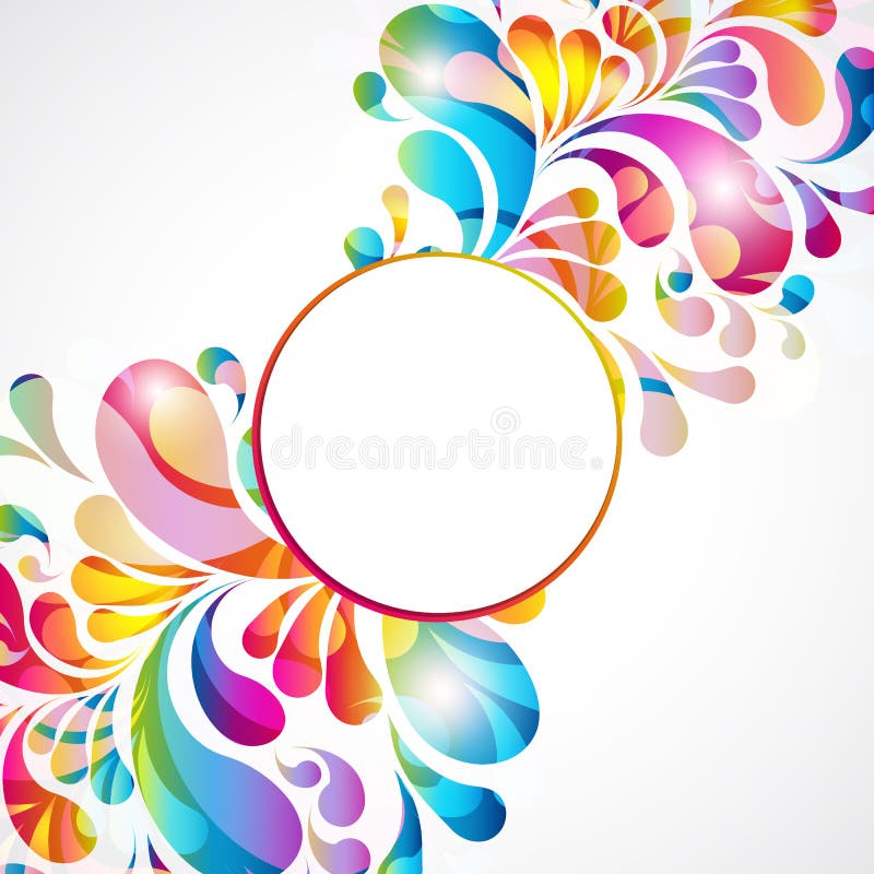 Color drops background. stock vector. Illustration of blank - 19826492