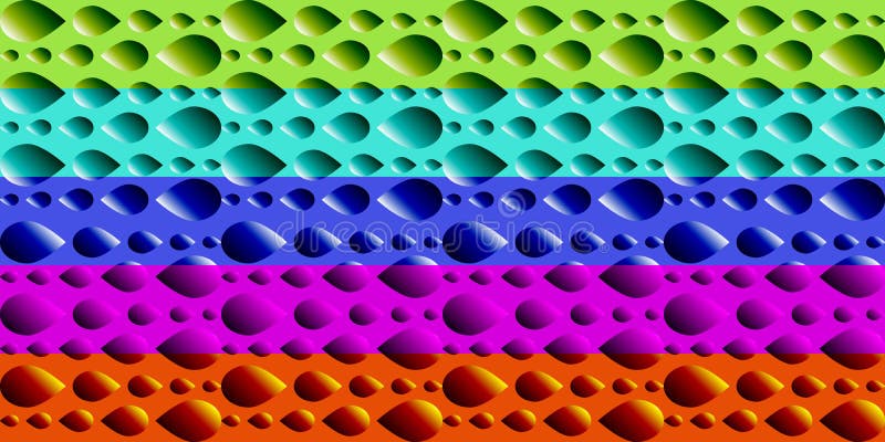 Color Drops with Different Depth of Color. Stock Vector - Illustration ...