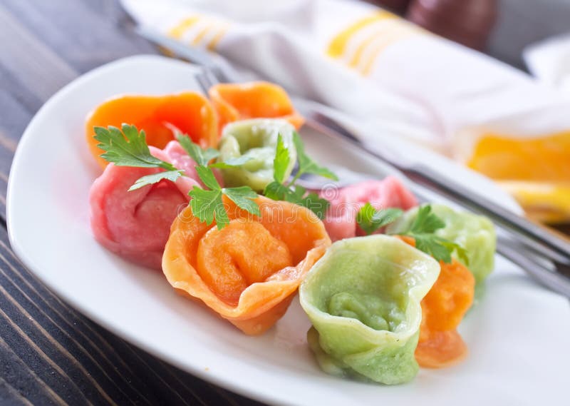 Color dumplings stock image. Image of black, dish, meat - 40148597