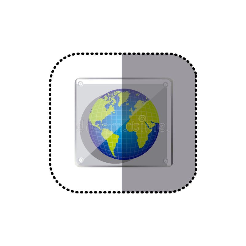 Earth planet icon stock vector. Illustration of ecology - 79367518