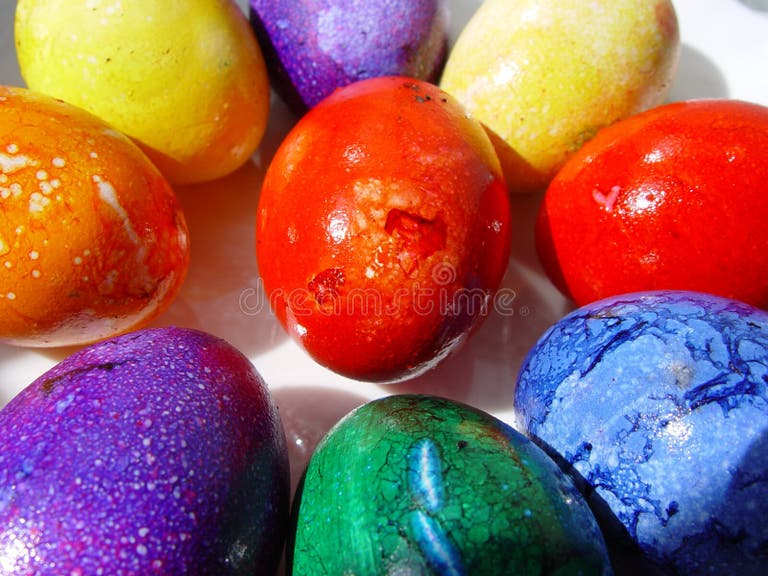 Color easter eggs stock image. Image of appetite, surprise - 469729