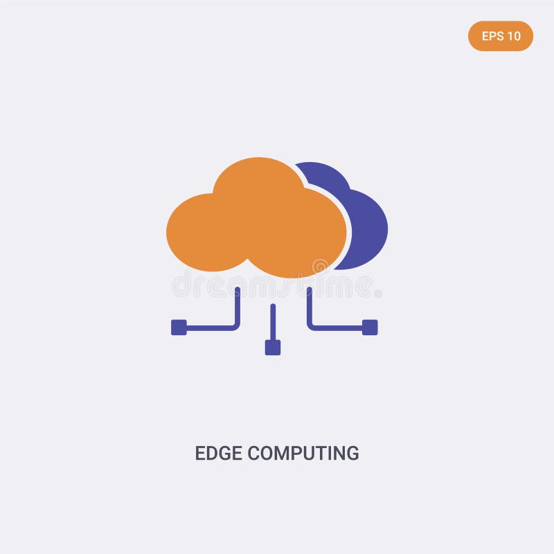 Edge Computing concept stock illustration. Illustration of computer ...