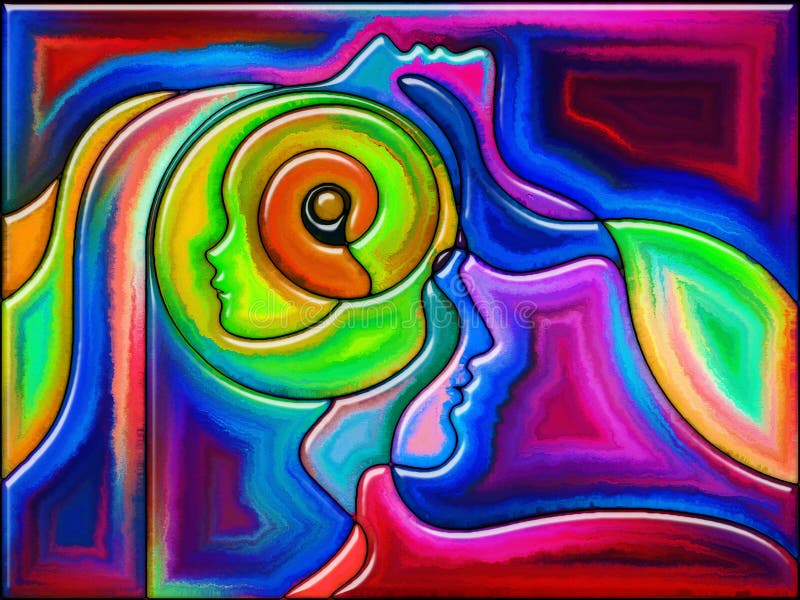 Color Ego stock illustration. Illustration of psychology - 58318640