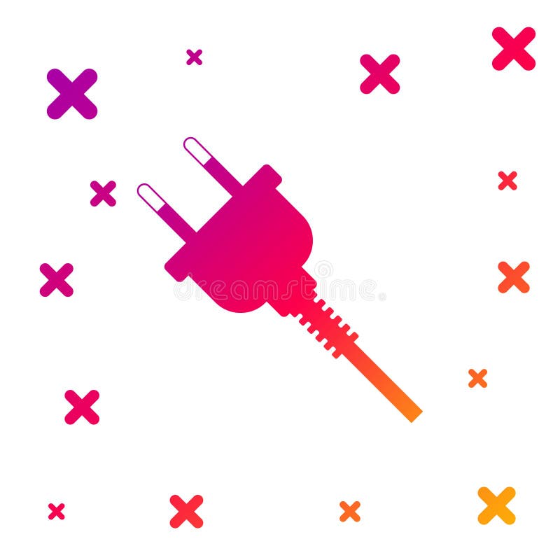Electric Plug Icon Isolated on Transparent Background. Concept of ...