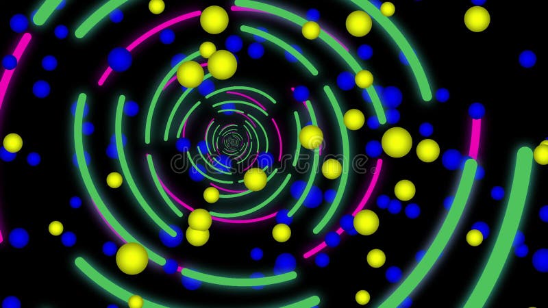 2 Color Ellipse Line Background Changing Color Rotating Repeatedly with ...