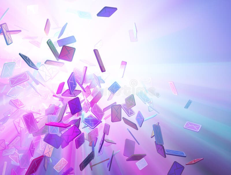 Color Email Lights stock illustration. Illustration of mail - 11379794