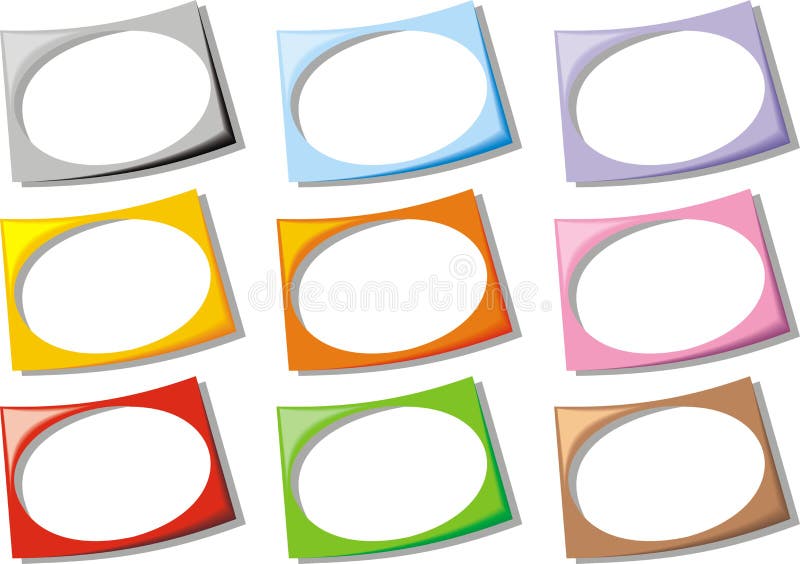 Empty frames collection stock vector. Illustration of empty - 29890122