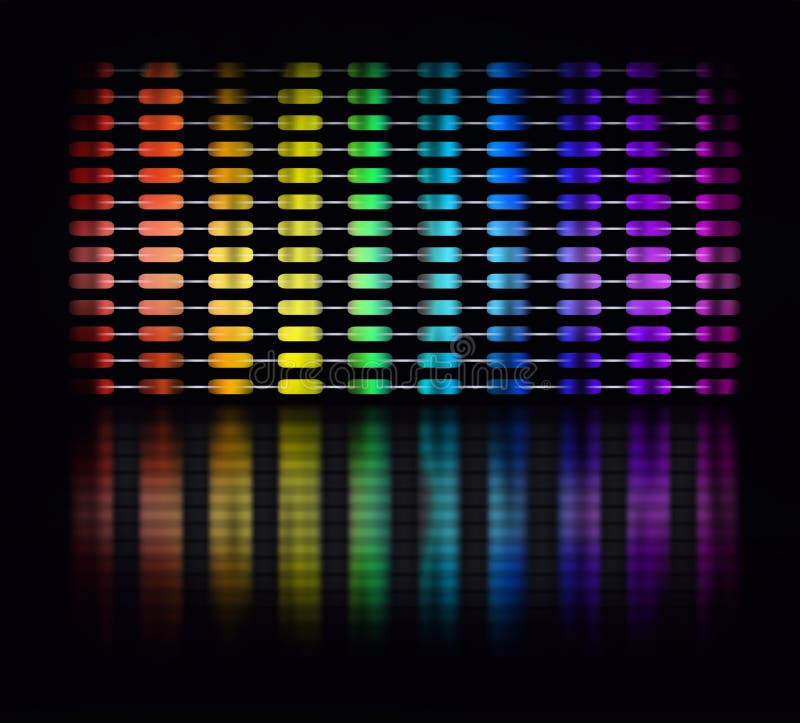 Color equalizer stock illustration. Illustration of blue - 12349855