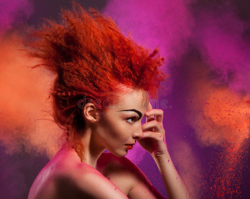 Girl With Head Exploding