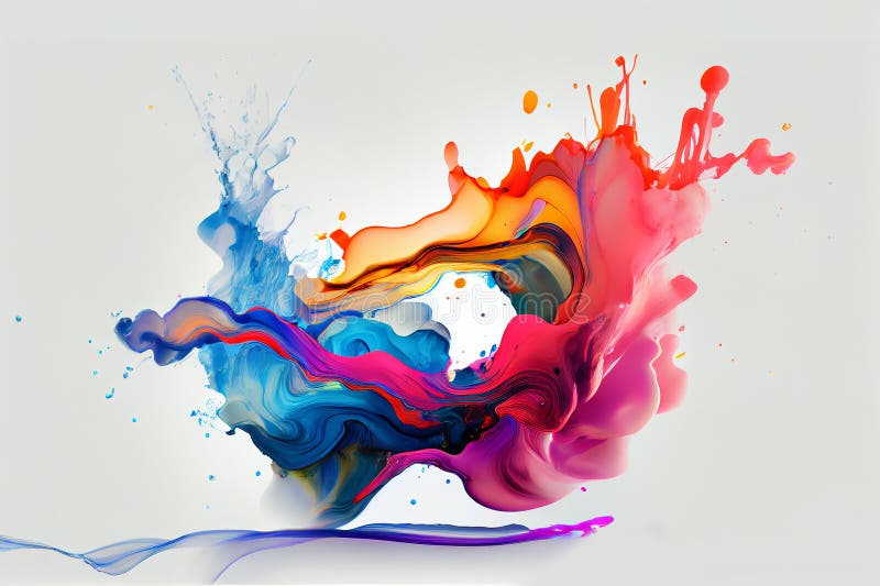 Color Explosion Abstract Background. Stock Illustration - Illustration ...