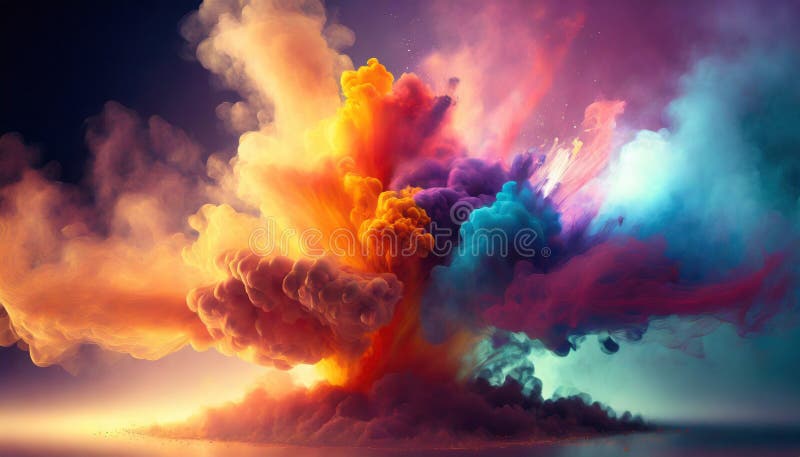 Color explosion stock illustration. Illustration of explosion - 320064602