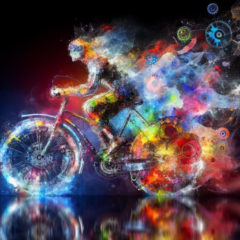 A Color Explosion of Paint Render a Steampunk Geared Poly and Gears ...