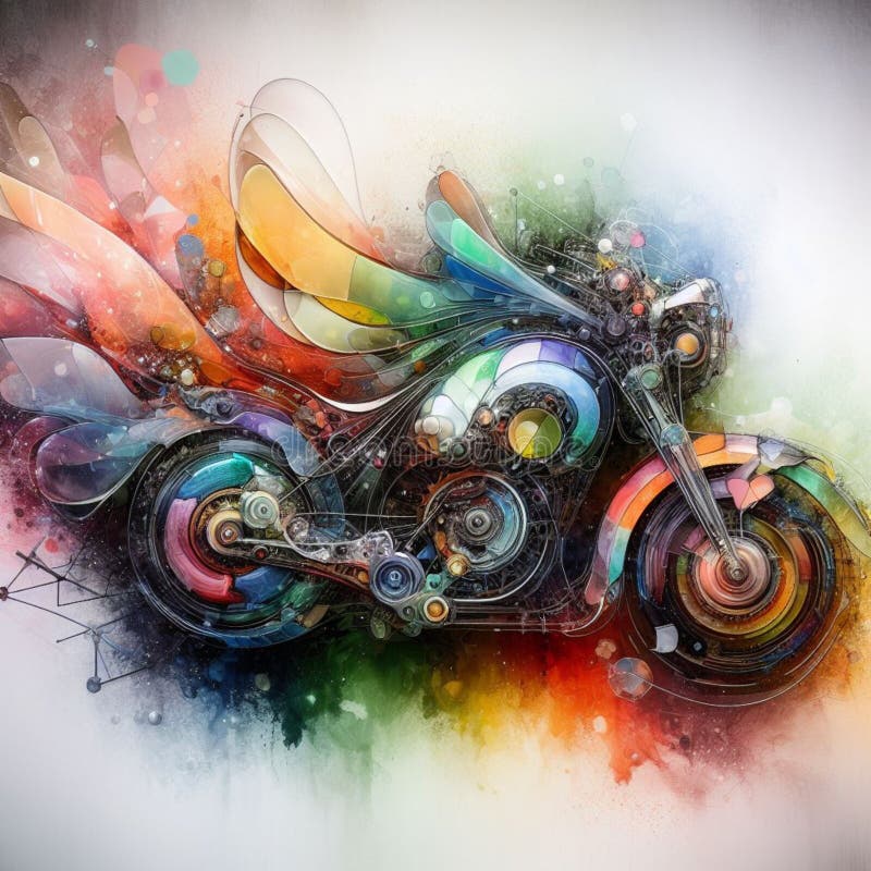 A Color Explosion of Paint Render a Steampunk Geared Poly and Gears ...