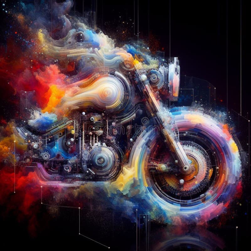 A Color Explosion of Paint Render a Steampunk Geared Poly and Gears ...