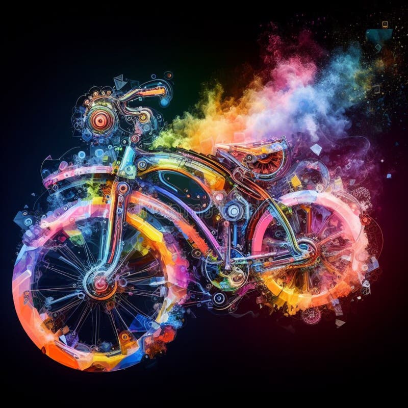 A Color Explosion of Paint Render a Steampunk Geared Poly and Gears ...