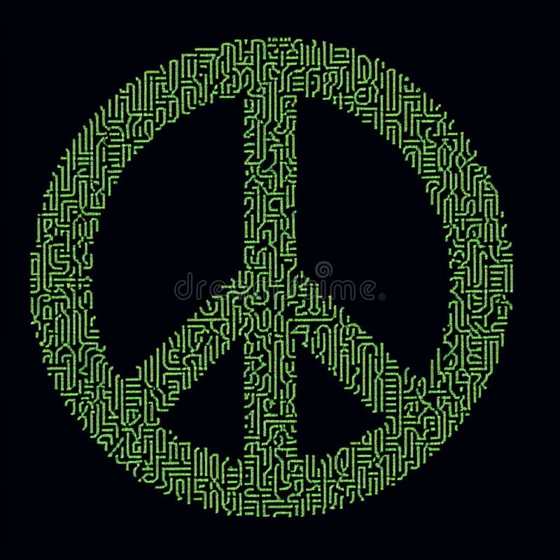 A Color Explosion of Paint Render a Steampunk Geared Poly Peace Symbol ...