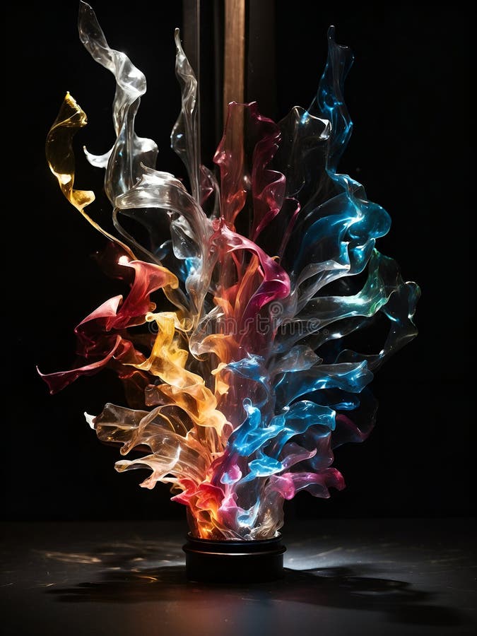 Color Explosion, Color Splashes, Magic , on a Completely Black ...