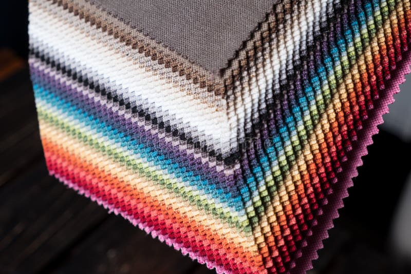 Color Fabric Samples Palette Stock Image - Image of fashion, pattern ...