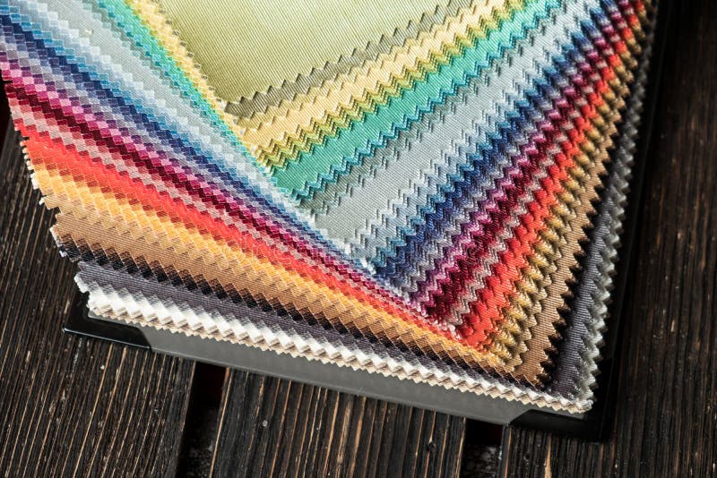 Color Fabric Samples Palette Stock Photo - Image of fabric, fashion ...