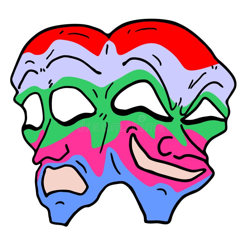 Color faces stock vector. Illustration of color, imagination - 60998028