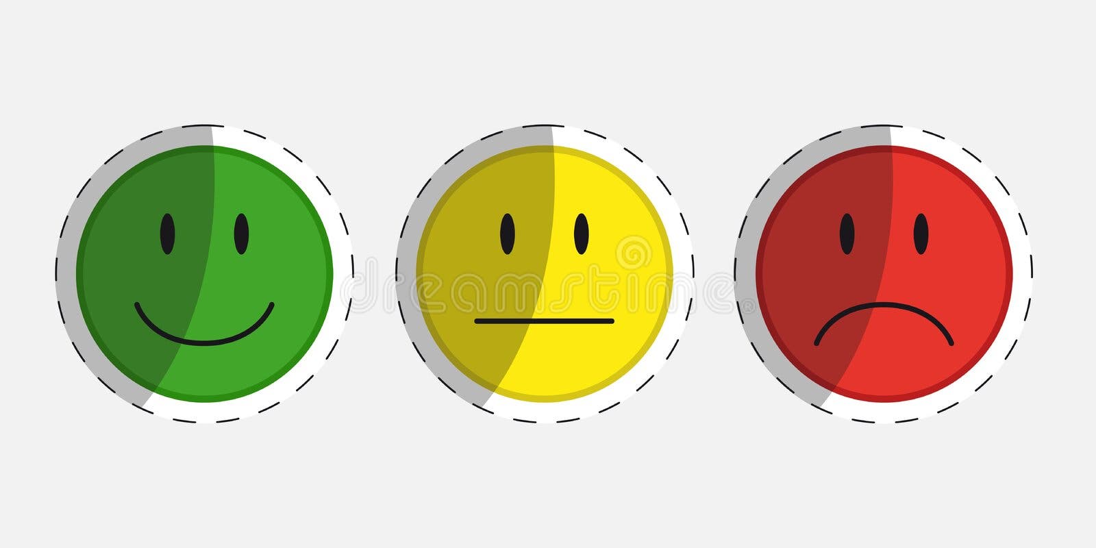 5 Color Faces Feedback / Mood, Stock Vector Illustration Stock Vector ... 5 Color Faces Feedback / Mood, Stock Vector Illustration Stock Vector ...