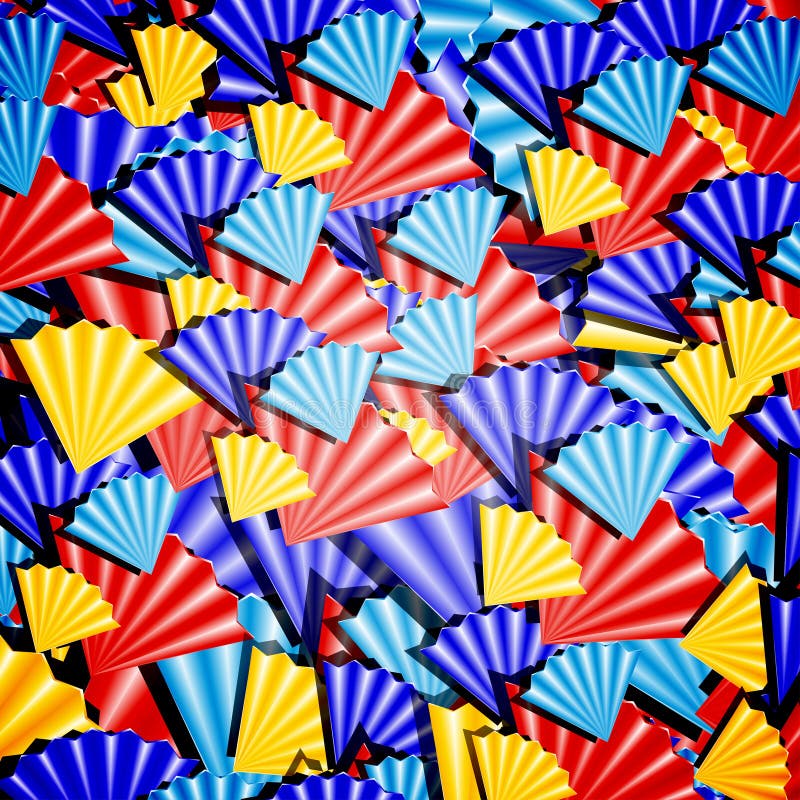 Color fan stock vector. Illustration of blue, abstraction - 30898014