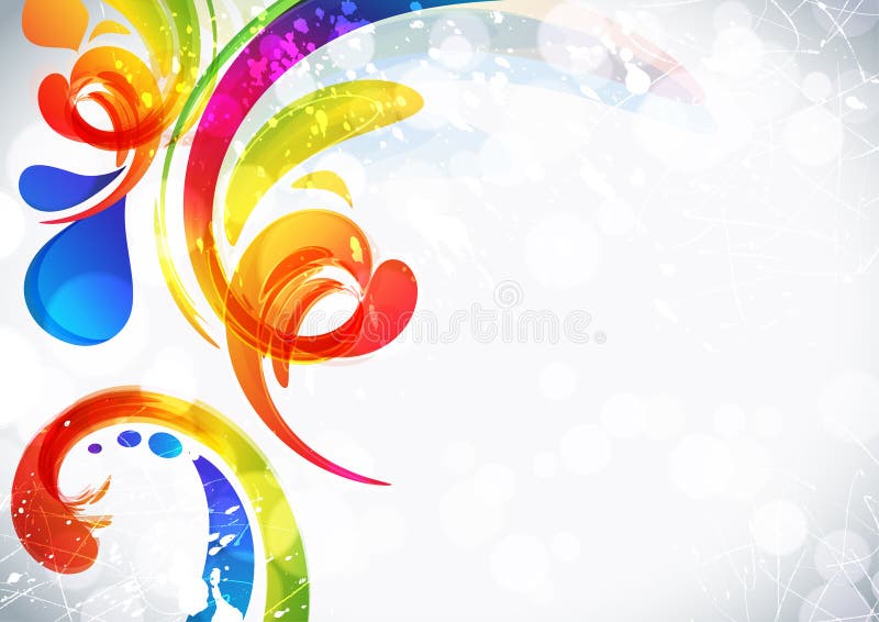Colorful splash design stock vector. Illustration of curve - 13038970