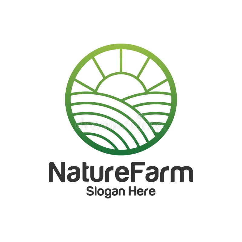 Color Farm Logo Design Template. Farm Logo Concept Vector Stock ...