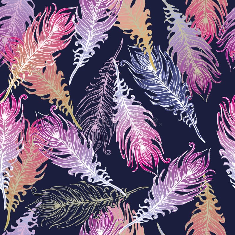 Color feather of a bird stock vector. Illustration of feather - 45633678