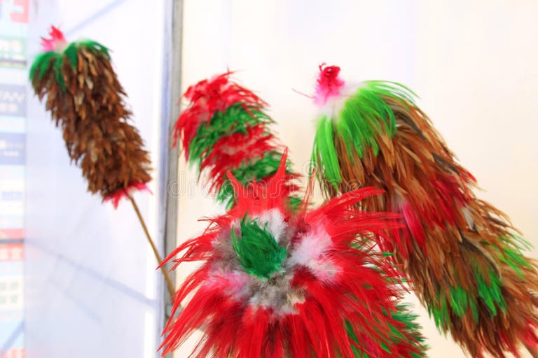 Color feather duster stock image. Image of tools, craft - 370595885