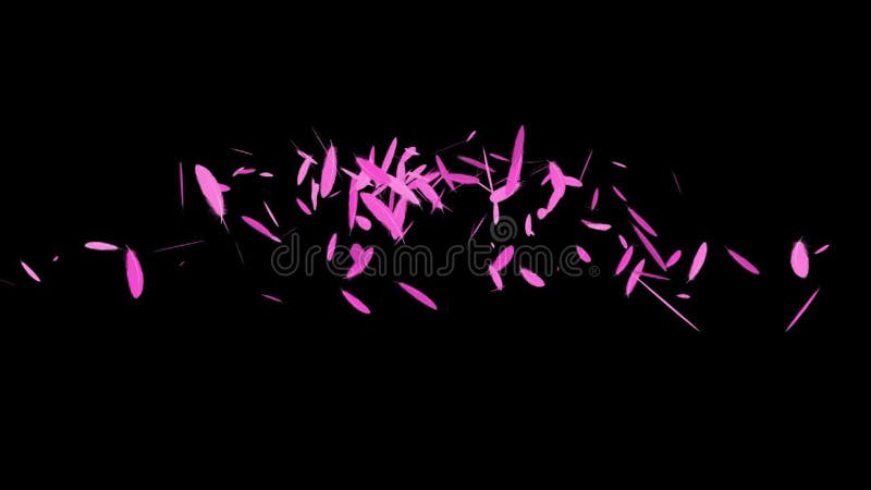 Color Feather Falling Particles Motion Graphics Stock Video - Video of ...