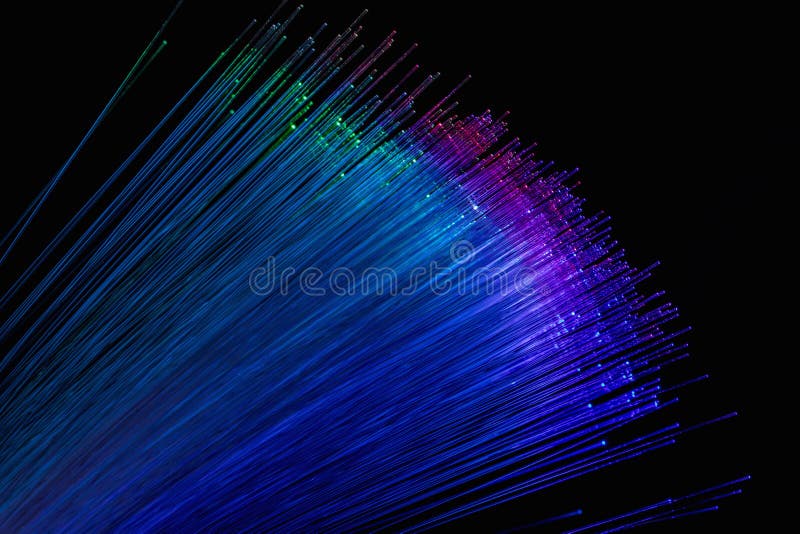 Fiber Optics Lights Abstract Background, Fiber Optical Background Stock ...
