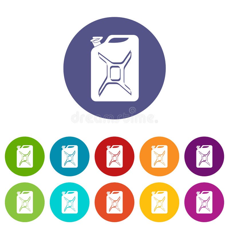 Color Fijado Iconos Del Vector Del Bote Ilustración del Vector ...