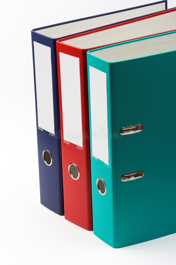 Color file folders stock photo. Image of desk, blank, book - 9802466