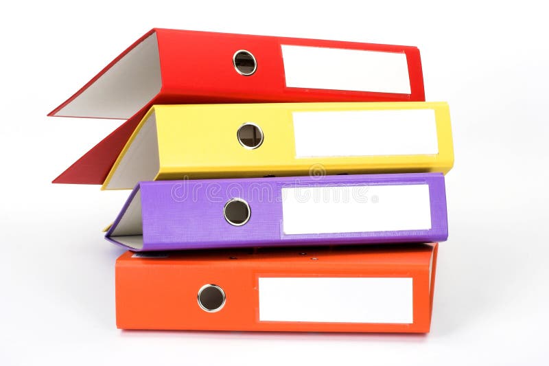 Colorful files stock photo. Image of document, files - 17971386