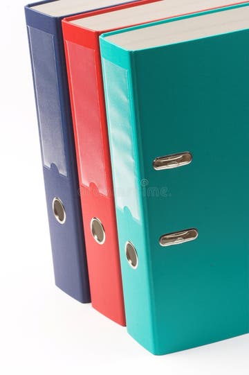 Color file folders stock photo. Image of desk, blank, book - 9802466