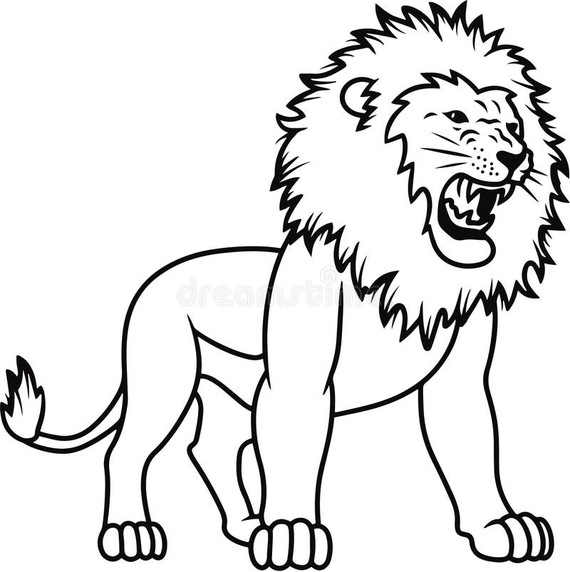 Lion clipart vector stock vector. Illustration of 2000 - 276791660