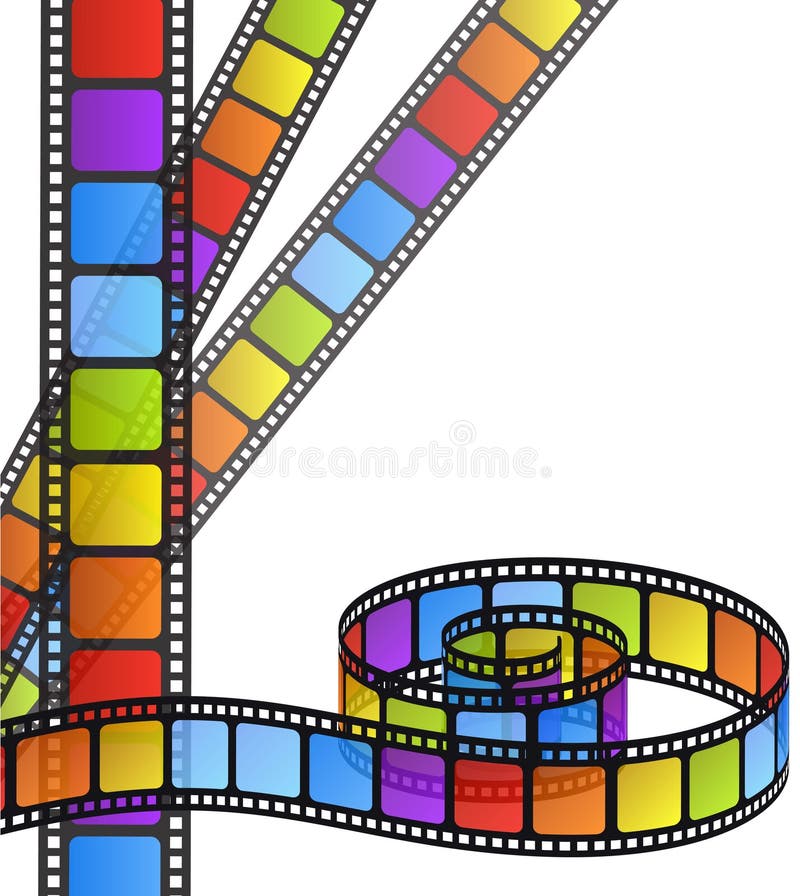 Color film stock vector. Illustration of square, design - 23975332