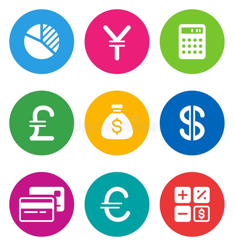Money and Finance Icons (set 10, Part 2) Stock Vector - Illustration of ...
