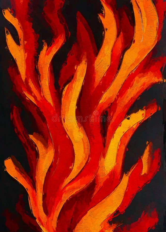 Color of Fire Pattern Background Stock Illustration - Illustration of ...