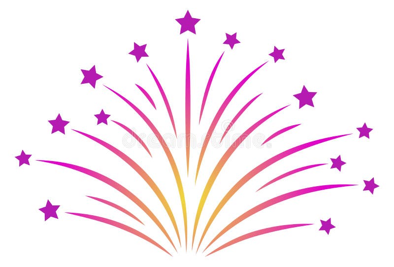 Color Firework Icon. Night Show Light Symbol Stock Vector ...