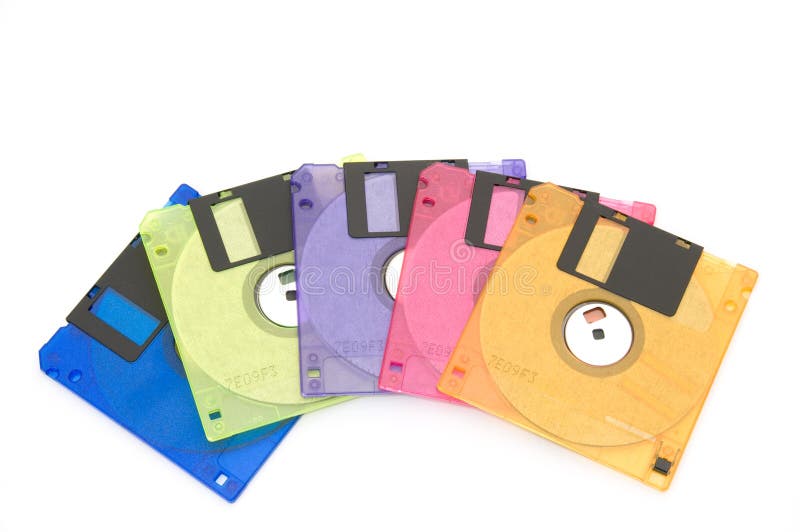 Color floppy disk stock image. Image of background, color - 4904989