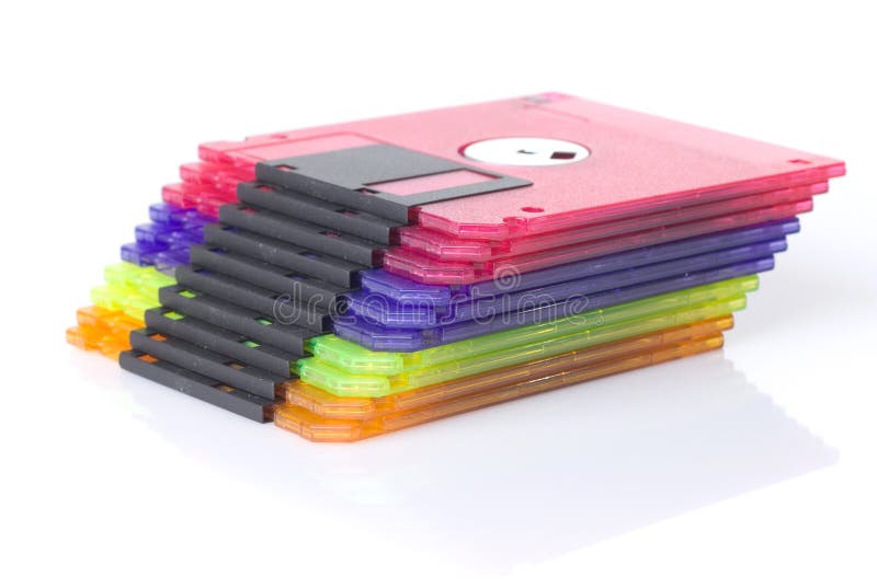Color floppy disks stock photo. Image of business, data - 13450882