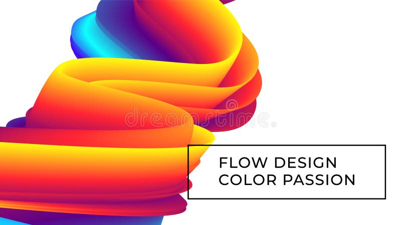 Color flow background. stock vector. Illustration of shape - 151997690
