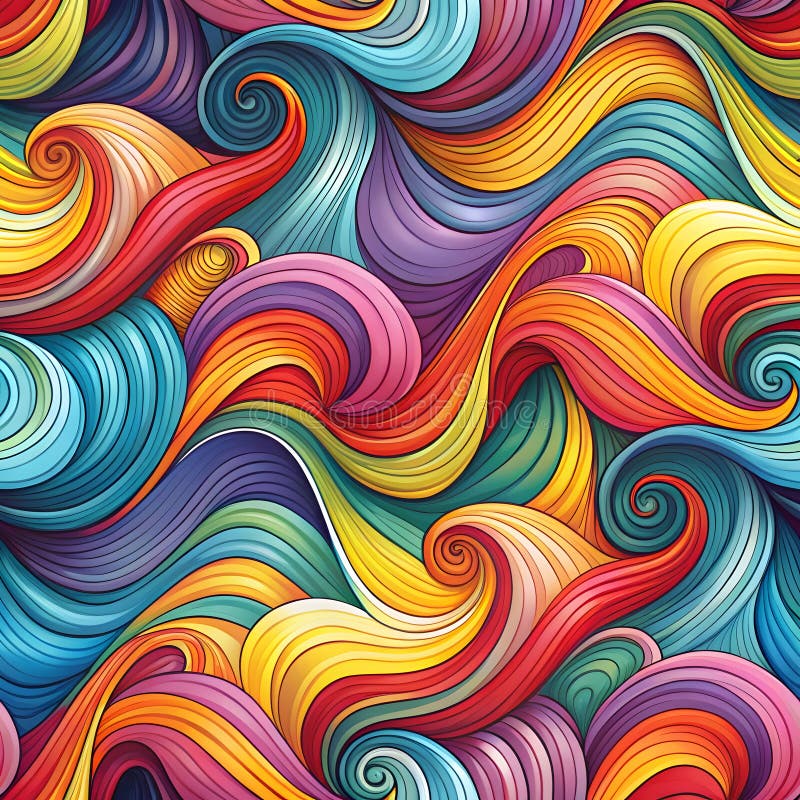Color Flow Wallpaper Showcases a Mesmerizing Blend of Swirling Stock ...