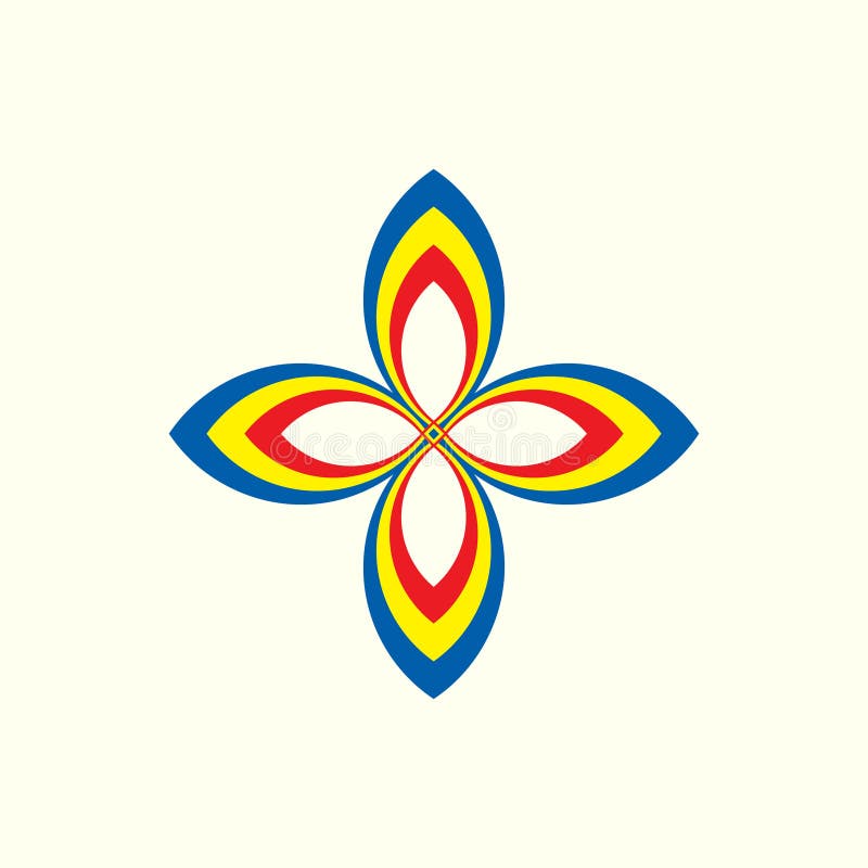 Color Flower Logo Design Idea Stock Vector - Illustration of elegant ...